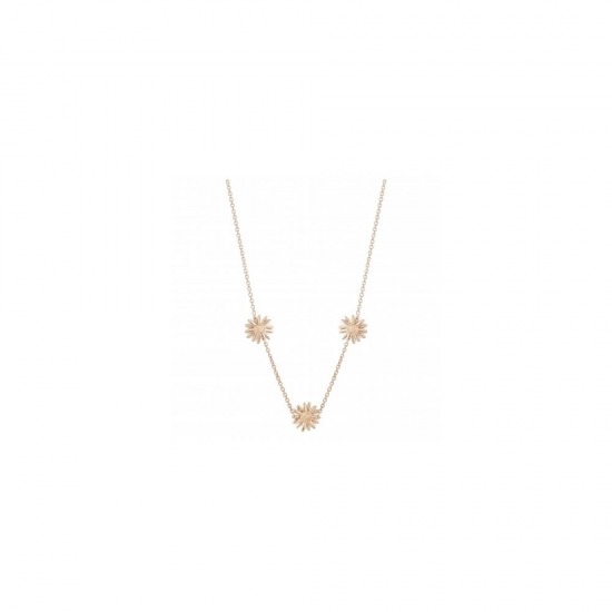 Rose Gold Three 10mm Daisy Chain Necklace 2804001 | David Summerfield